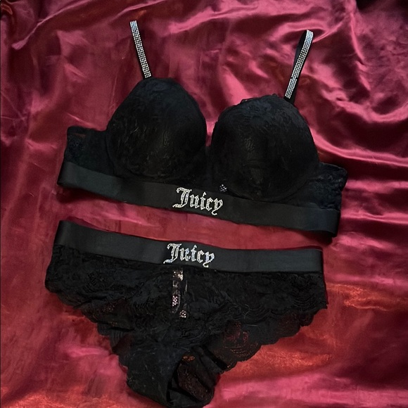 Juicy Couture | Intimates & Sleepwear | Juicy Couture Black Bra ...
